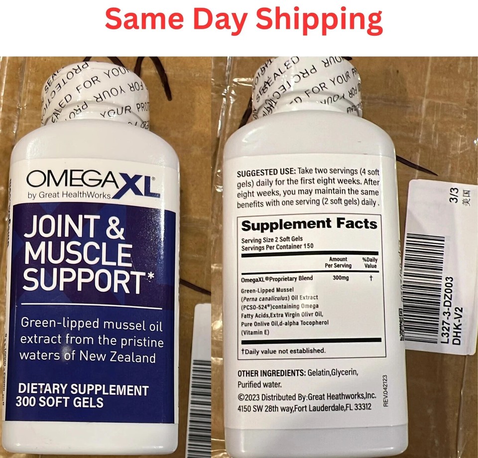 2027 Omega XL 300 Capsules - Green Lipped Mussel Omega-3 Joint Relief ...