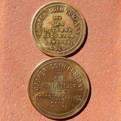 Colorado Springs COLORADO Tokens ⚜️ Cooper Coin Company 10¢-25¢ | eBay