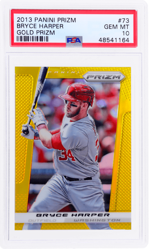 2013 Panini Prizm Bryce Harper Gold Prizm #73 /10 PSA 10 | eBay