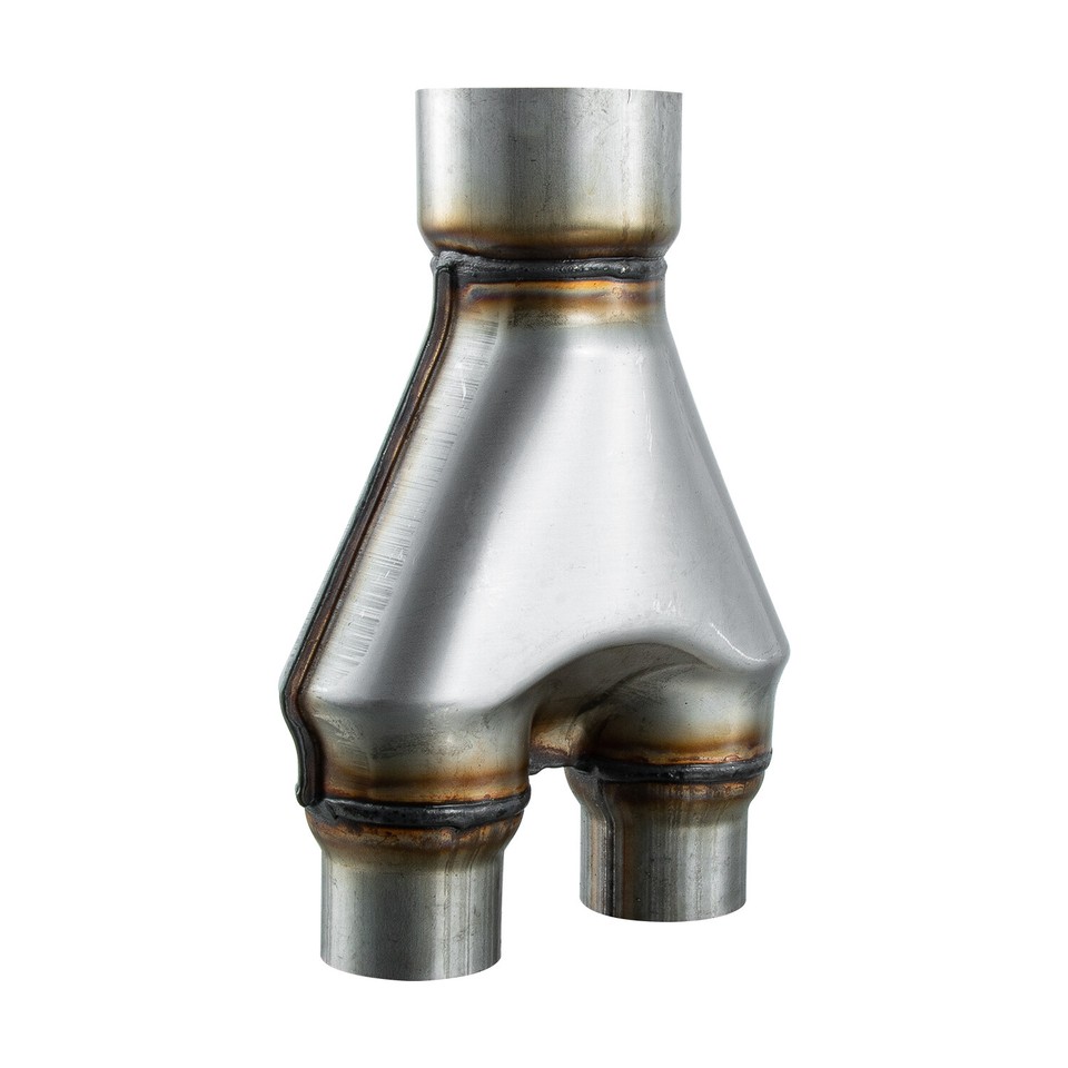 Stainless Steel Y Pipe Adapter Exhaust Pipe 3'' Single / 2" Dual ...