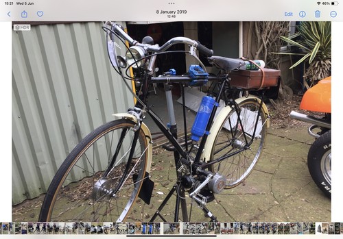 Raleigh Tourist With Itom Auto Cycle Engine Cycle motor | eBay UK