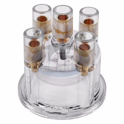 009 DISTRIBUTOR CAP CLEAR STOCK TOP MOUNT VOLKSWAGEN T1 BUG T2 BUS GHIA ...