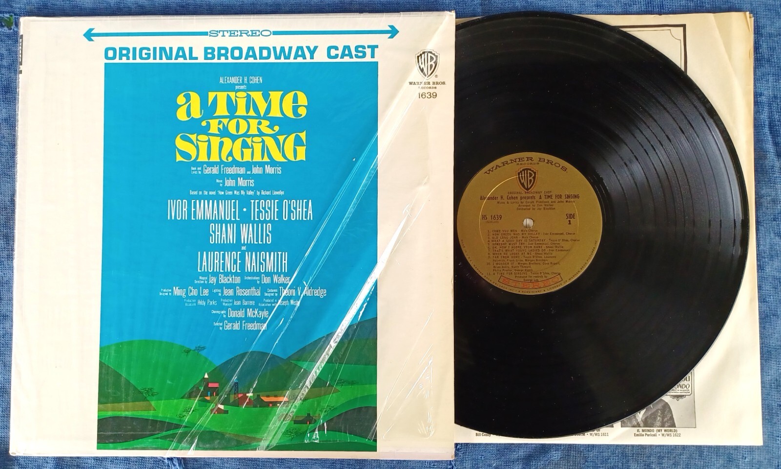 A TIME FOR SINGING - WARNER BROS. - ORIG. CAST - STEREO LP - GOLD LABEL ...