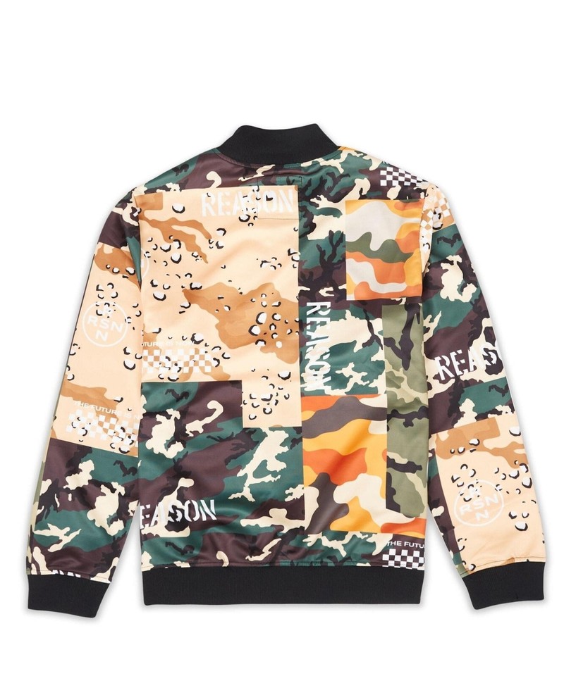 Reason brand track jacket Large NWT Mens camo camoulage full zip up | eBay