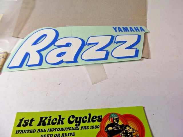 YAMAHA SIDE COVER EMBLEM STICKER DECAL SH 50 RAZZ 1987-1988 2EK-21781 ...