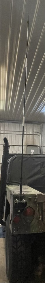 New Twin Military Antenna, Base & Mounting Bracket Kit Not OEM Fits ...