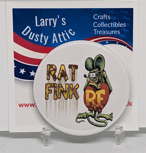 Rat Fink Old School 2.25"Magnetic Backed Button Badge | eBay