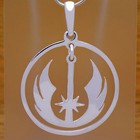 Solid 925 Sterling Silver Star Wars Rebel Alliance Galactic Empire Jedi ...