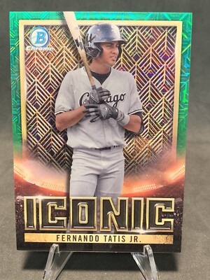 2023 Bowman Chrome Fernando Tatis Jr Iconic Green Mojo Refractor /99 | eBay