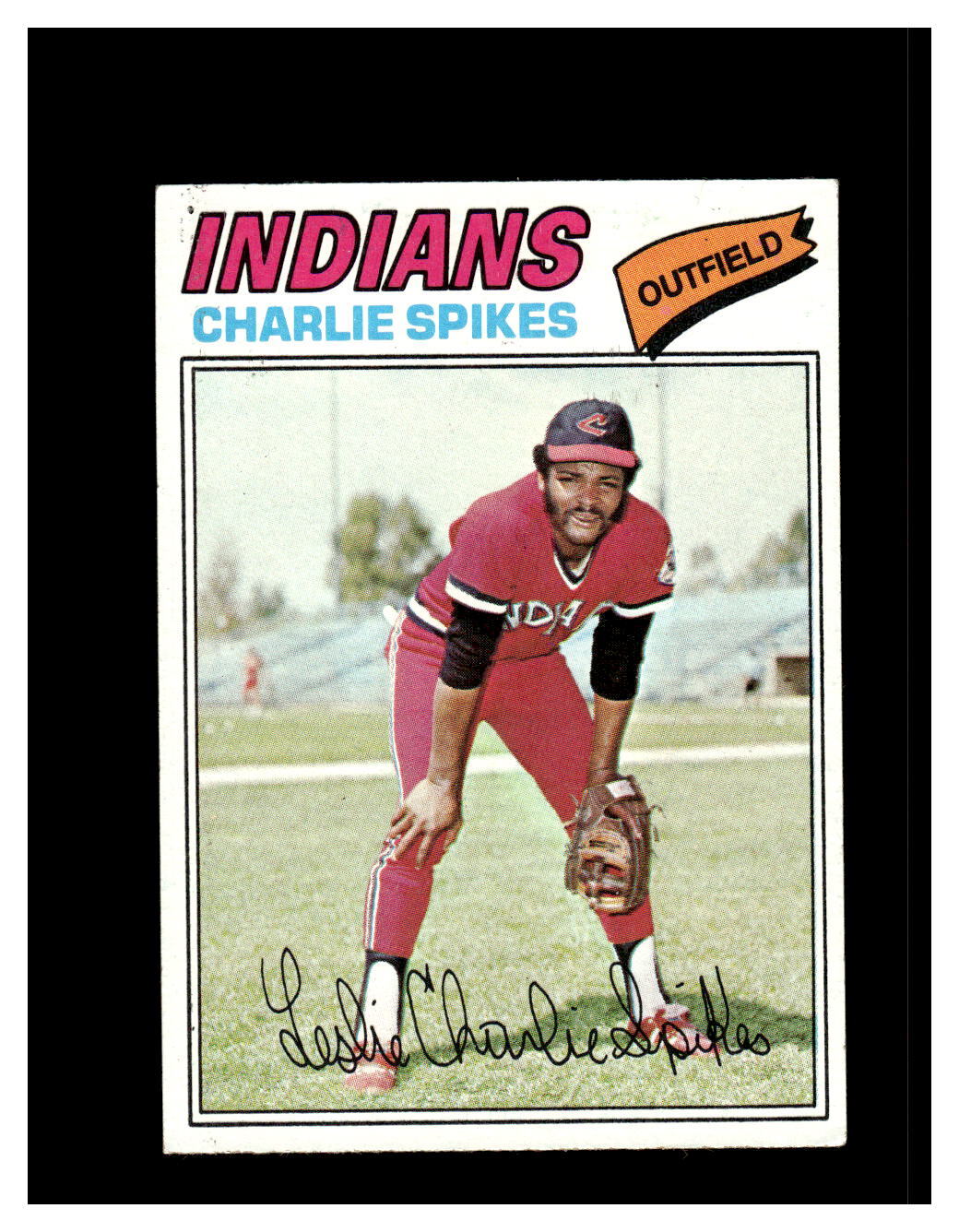 Cleveland Indians Charlie Spikes Topps Baseball Excellent | eBay