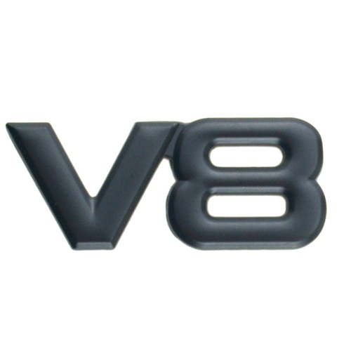 1X Metal V8 Emblem 3D Badge Styling Logo Nameplate Black | eBay
