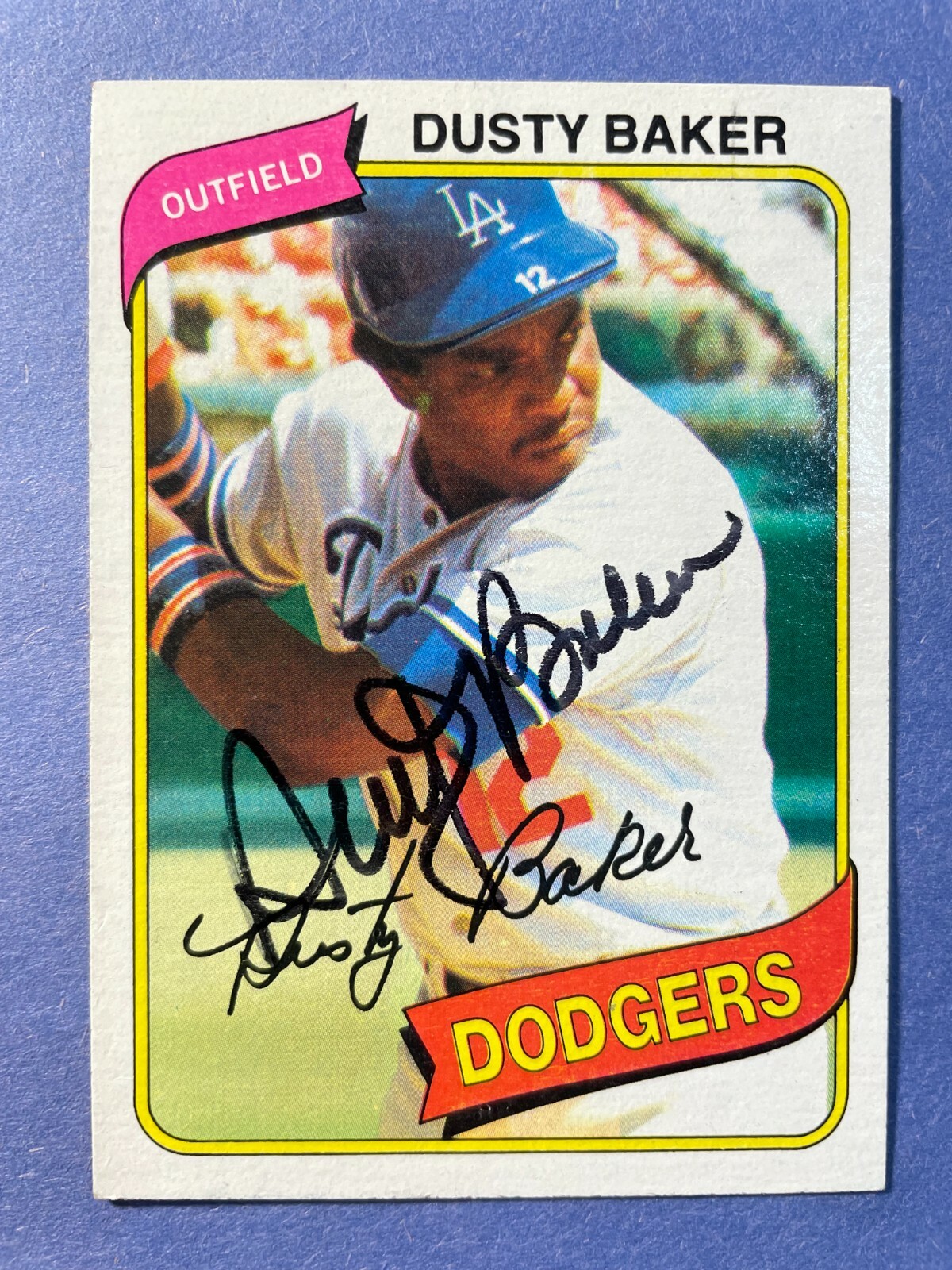 SIGNED DUSTY BAKER 1980 TOPPS BASEBALL CARD AUTOGRAPH - DODGERS | eBay