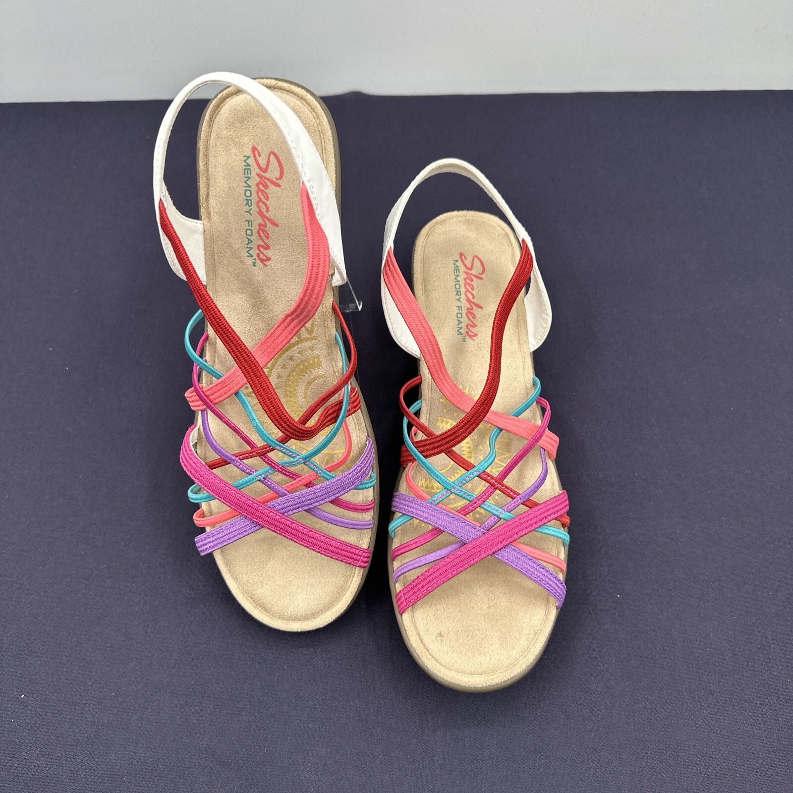 Skechers Multi Gore Sling Back Wedges Parallel Strapp… - Gem