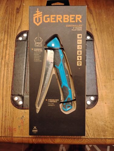 GERBER Controller Folding Fillet Knife 6" 9CR18Mov S.S. Blade Salt RX ...