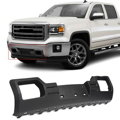 Front Lower Bumper Valance Panel Skid Plate Black For GMC Sierra 1500 ...