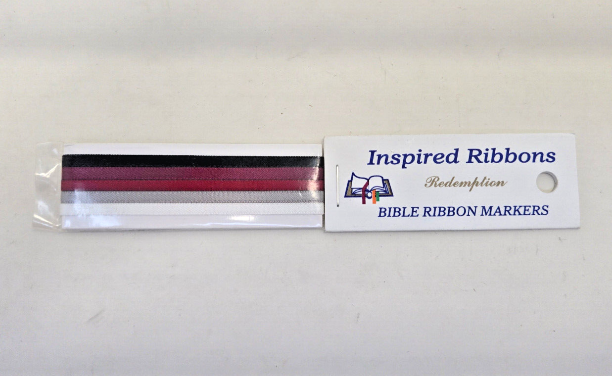 Bible Ribbon Redemption Red/Black/White (ISAIAH 1:18) by Inspired ...