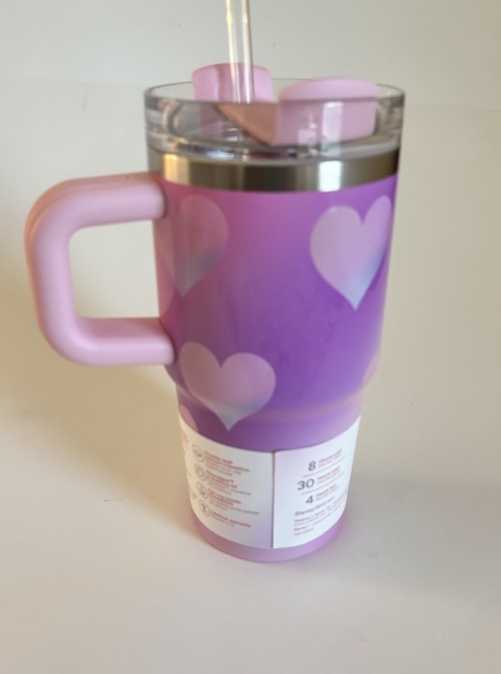 Stanley Valentine’s Day Powder Pink Heart Gradient Pink & Purple 20 oz ...