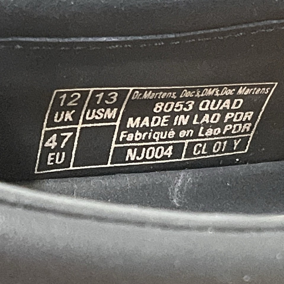 Black Leather Platform Doc Martens Size 13 | eBay