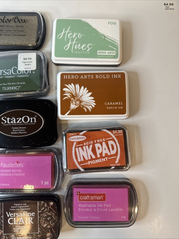 ColorBox Pigment Stamp Pads • 24 Colors New & Open Ink Pads For Stamps ...