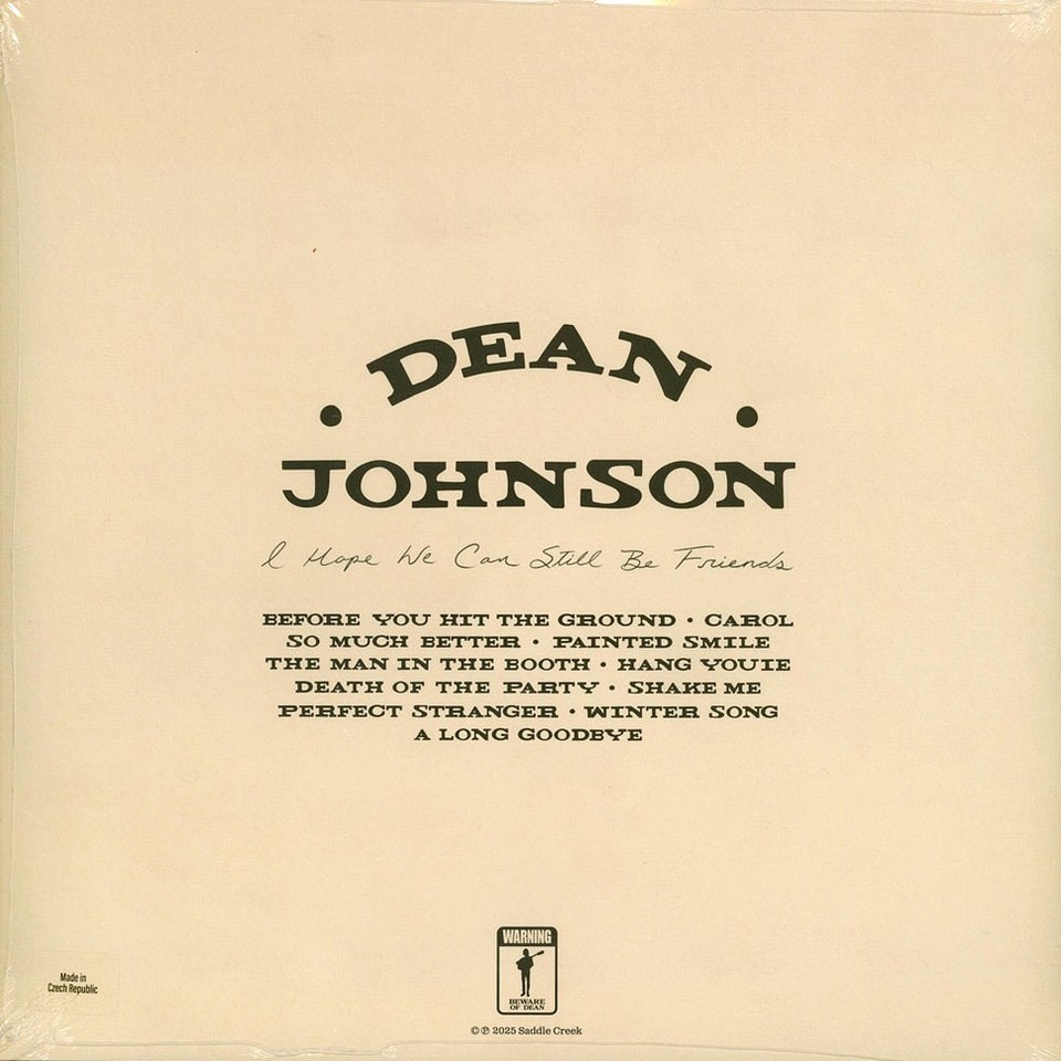 Dean Johnson - I Hope We Can Still Be Friends Sunset Crea (2025 - US ...