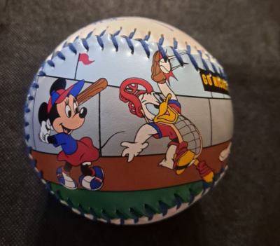 Mickey Mouse Playing Softball