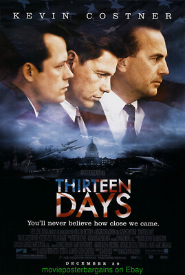 THIRTEEN DAYS MOVIE POSTER Original SS 27x40 KEVIN COSTNER Cuban ...