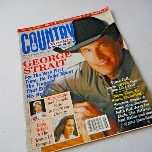 George Strait Covers Country Weekly Magazine November 1995 Ray Price ...
