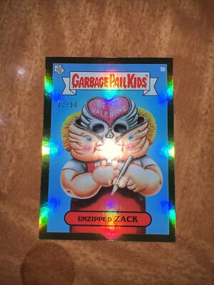 2024 TOPPS GPK GARBAGE PAIL KIDS PUTRID POETRY GOLD FOIL UNZIPPED ZACK ...