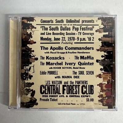 LIVE AT SOUTH DALLAS POP FESTIVAL 1970: Funk Leo Watson Panthers CD ...