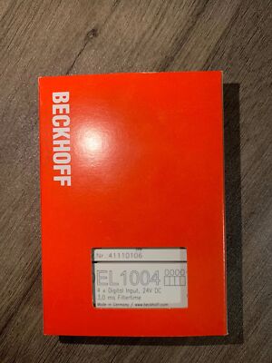 New BECKHOFF EL1004 EtherCAT Terminal, 4-channel, 24 V DC,3 ms free DHL ...