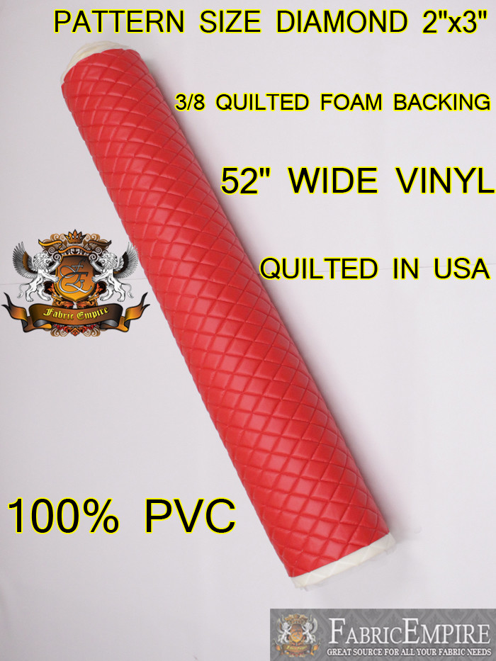 Quilted Vinyl Pebble Grain Texture Diamond 2" x 3" With 3/8" Foam ...