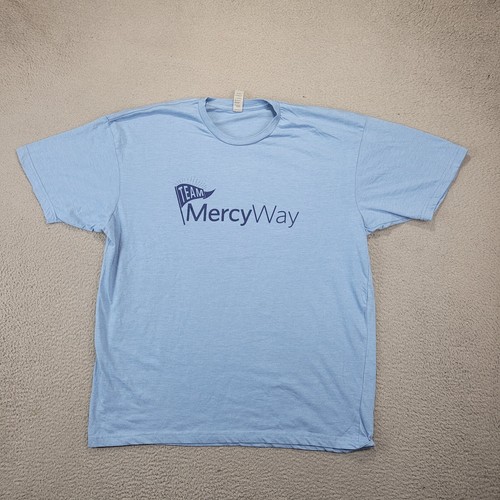 Mercy Hospital Shirt Mens Extra Large Blue Crew Neck Uniform ...