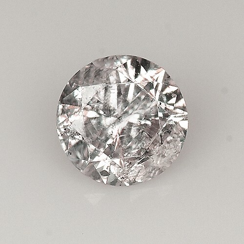 0.12Ct Sparky Certified Untreated Faint Pink Round Natural Diamond ...