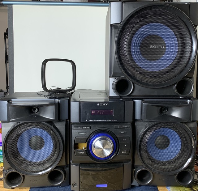 Sony MHC-EC909iP 3 Speaker AM/FM/CD Stereo System Remote *Read* CD Not ...