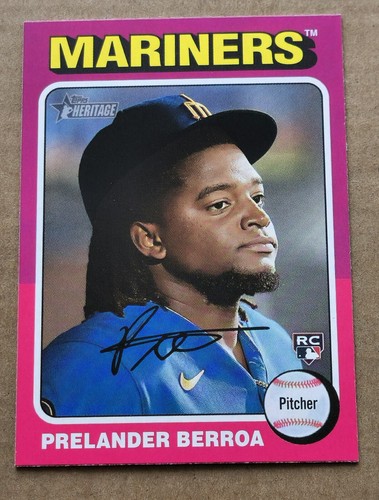 Prelander Berroa 2024 Topps Heritage #424 Seattle Mariners RC | eBay