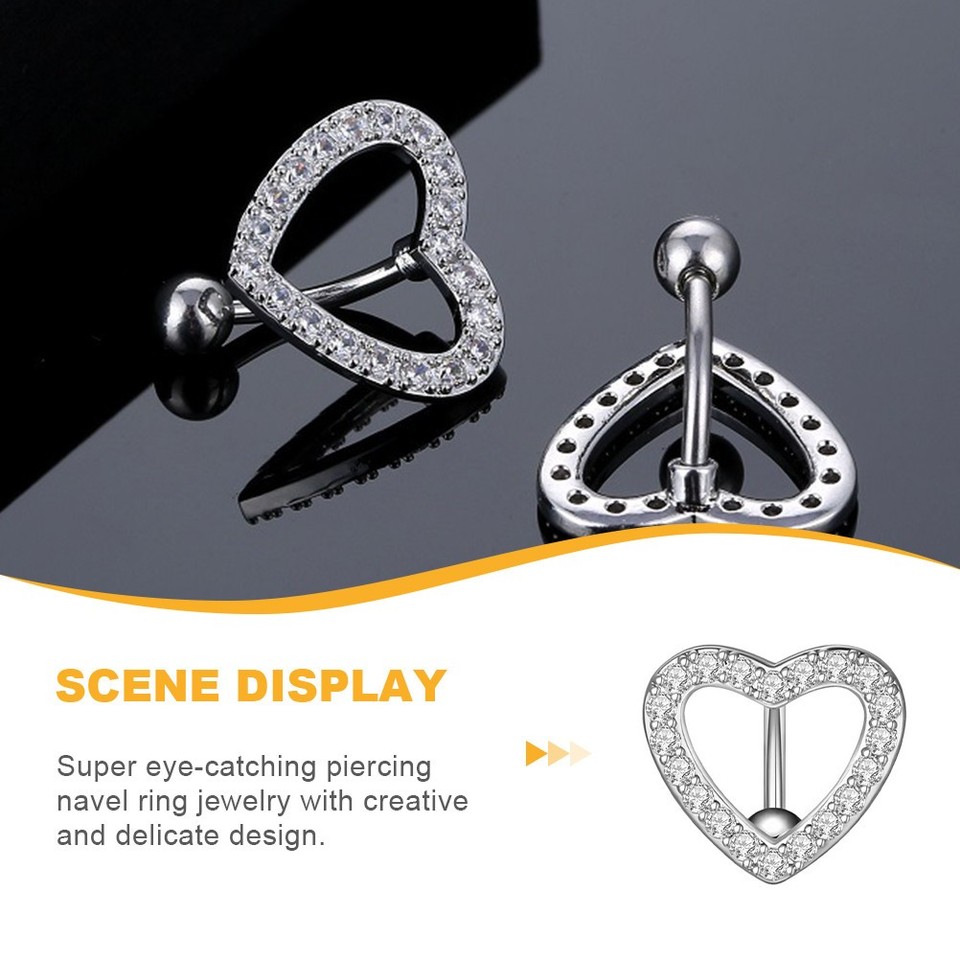 1PC Navel Ring Belly Bar Black Tragus Studs Body Piercing Dangle | eBay ...