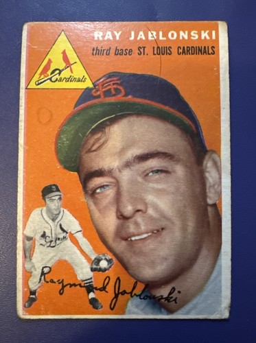 1954 TOPPS #26 RAY JABLONSKI ST. LOUIS CARDINALS (mark) *FREE SHIPPING ...