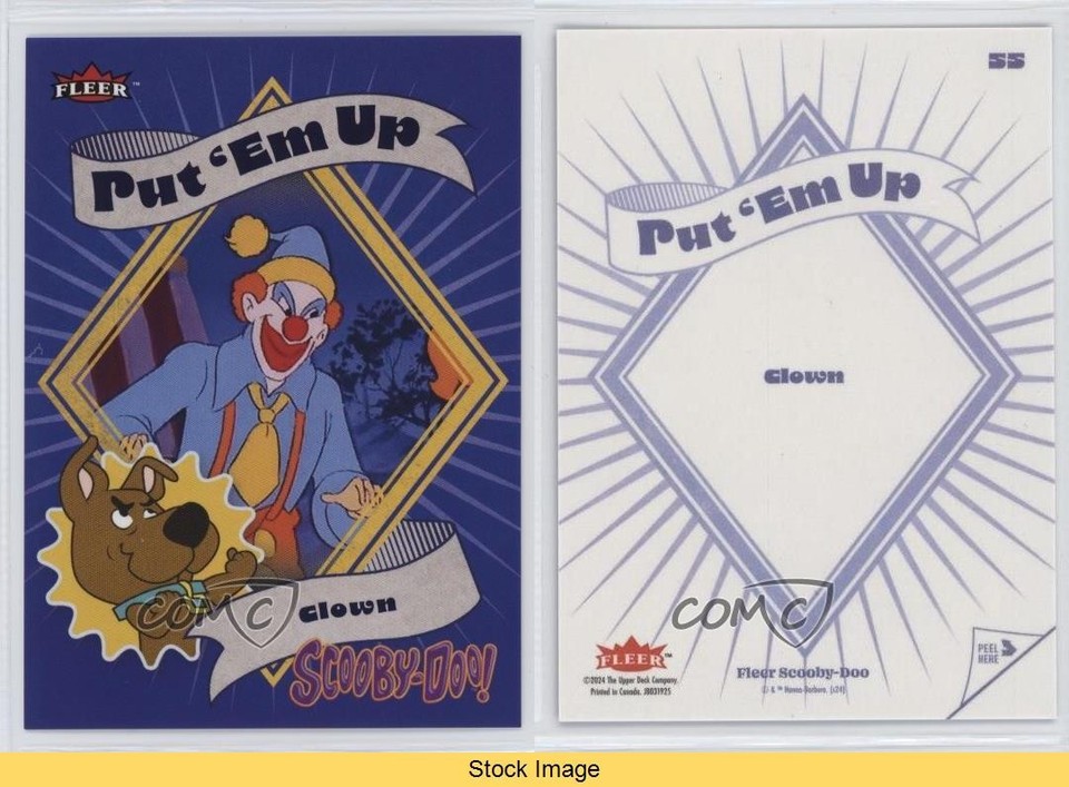 2024 Fleer Scooby Doo Put 'em Up! Stickers Clown #55 READ 4et | eBay
