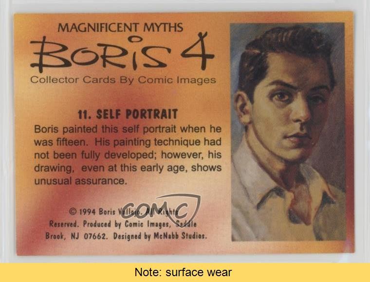1994 Comic Images 4: Magnificent Myths Boris Vallejo Self Portrait #11 ...