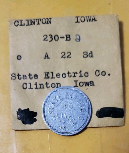 VINTAGE TRANSPORTATION TOKEN * Clinton, IOWA (230-B) | eBay