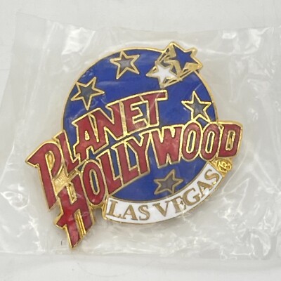 Planet Hollywood Lapel Pin LAS VEGAS Classic Globe Logo Travel Souvenir ...