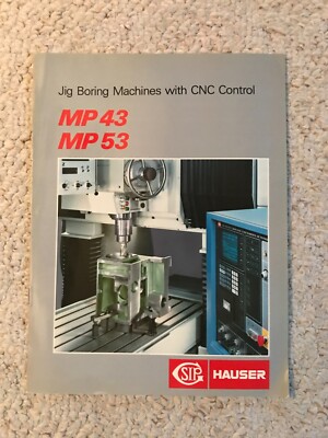 SIP MP 43 and SIP MP 53 CNC Jig Boring Machine Sales Catalog, Swiss ...