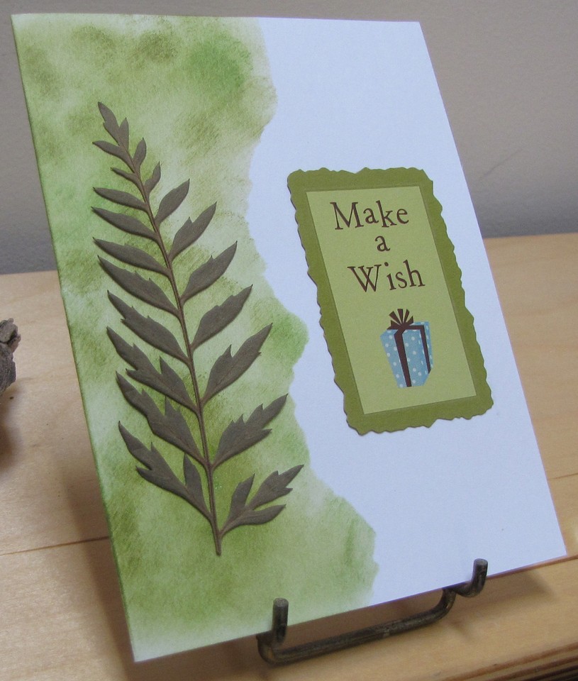 Fern Inked 'Make A Wish' Birthday Card; homemade | eBay