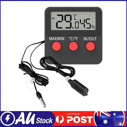 Digital Thermometer Hygrometer Humidity Meters W/ Probe for Egg ...