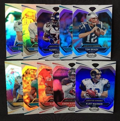 2018 Panini Certified Football Certified Diamonds Insert Cards Singles ...