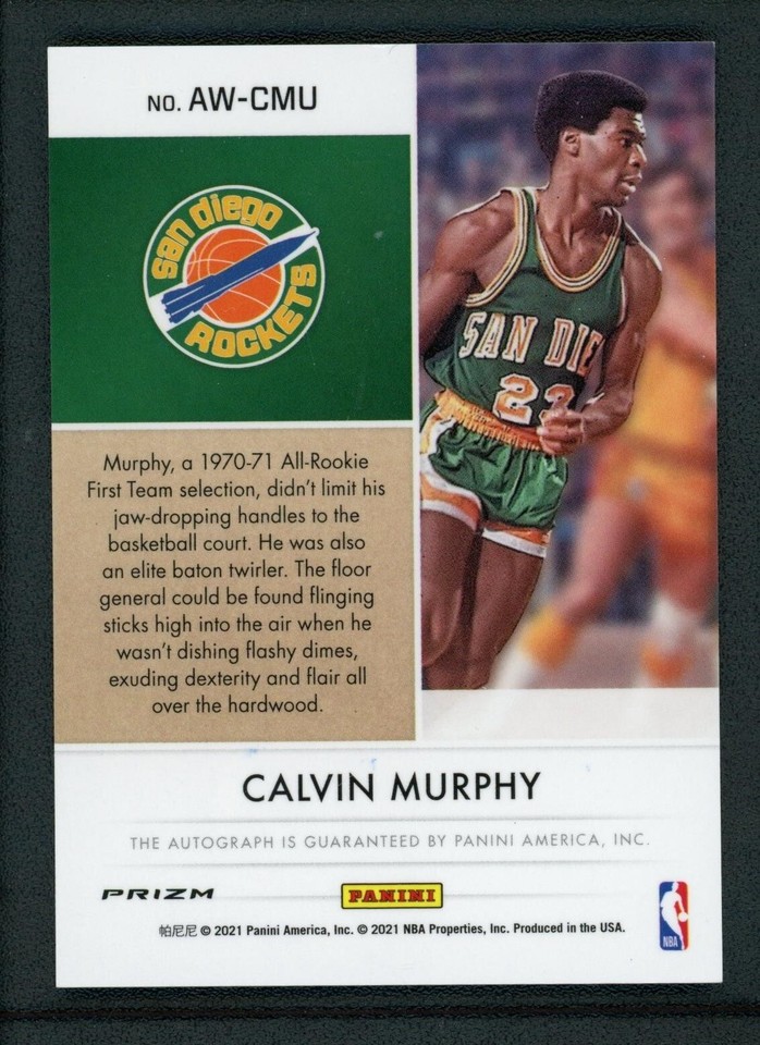 2021 CALVIN MURPHY AUTO PANINI AWARD WINNING SILVER AUTOGRAPHS | eBay