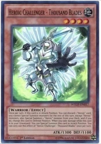 Yu-Gi-Oh Heroic Challenger - Thousand Blades - WSUP-EN017 - Super Rare ...