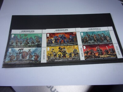 WARHAMMER WITH BARCODE & PRICE CODE ON TABS MNH STAMPS F/SET RMAIL GB ...