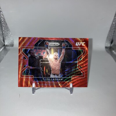 TJ Dillashaw #12 Ruby Red Wave Prizm MMA 2022 Panini Prizm UFC | eBay