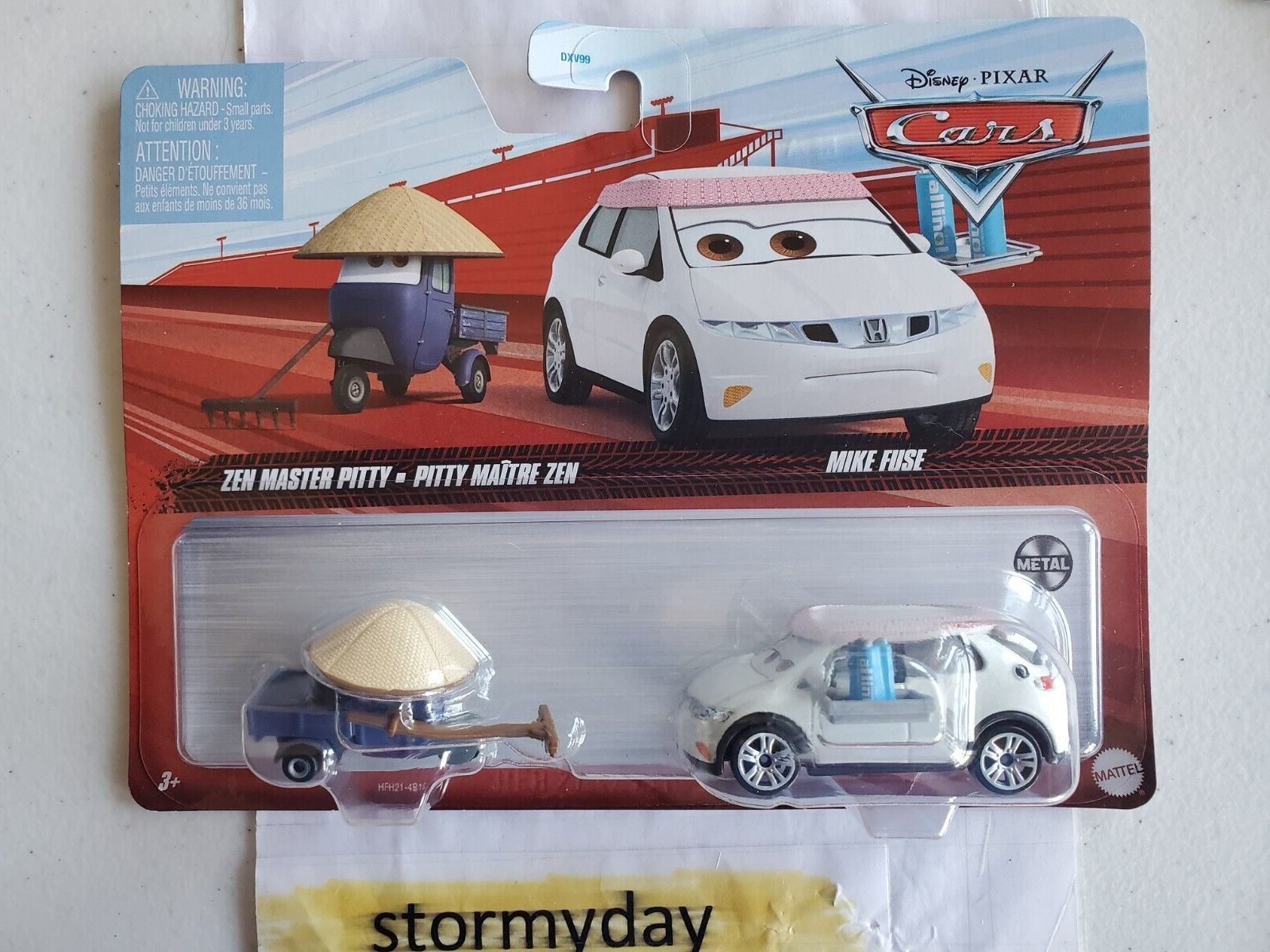 2023 DISNEY PIXAR CARS 2 PACK ZEN MASTER PITTY & MIKE FUSE New Near Mint